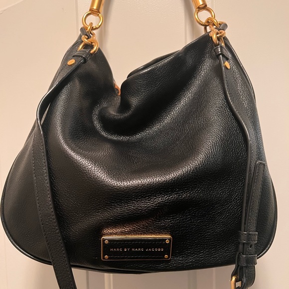 Marc By Marc Jacobs | Bags | Marc By Marc Jacobs Black Leather Large ...